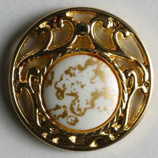Dill Elegant White and Gold Shank Button 190, 191 – Good's Store Online