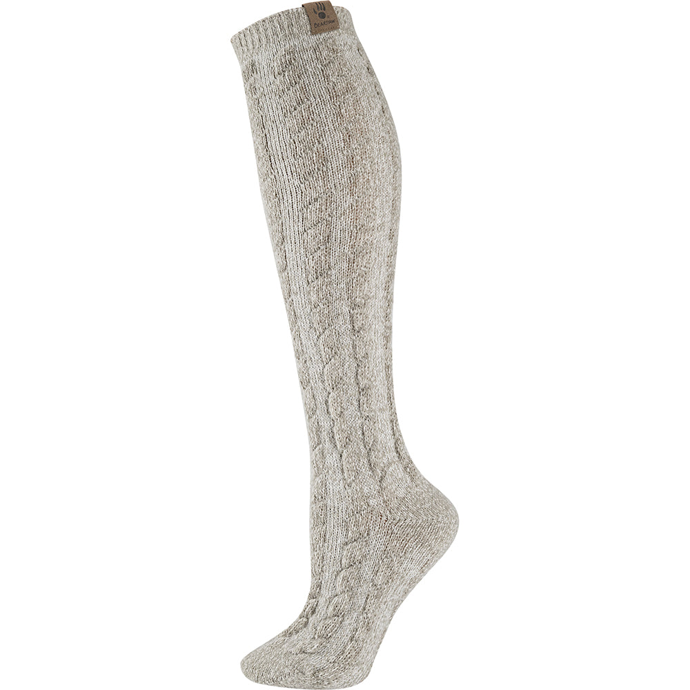 Bearpaw Women's Cable Knit Knee High Socks 06LXC78321 See All Colors ...
