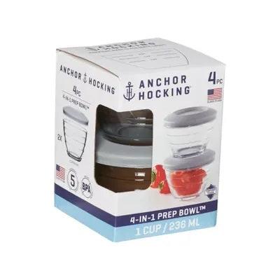Anchor Hocking 4-in-1 1-Cup Prep Bowl Set 14253L20 – Good's Store Online