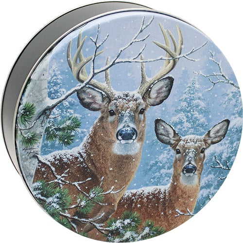 Holiday Tins Whitetail Deer 2-Cup Round Tin – Good's Store Online