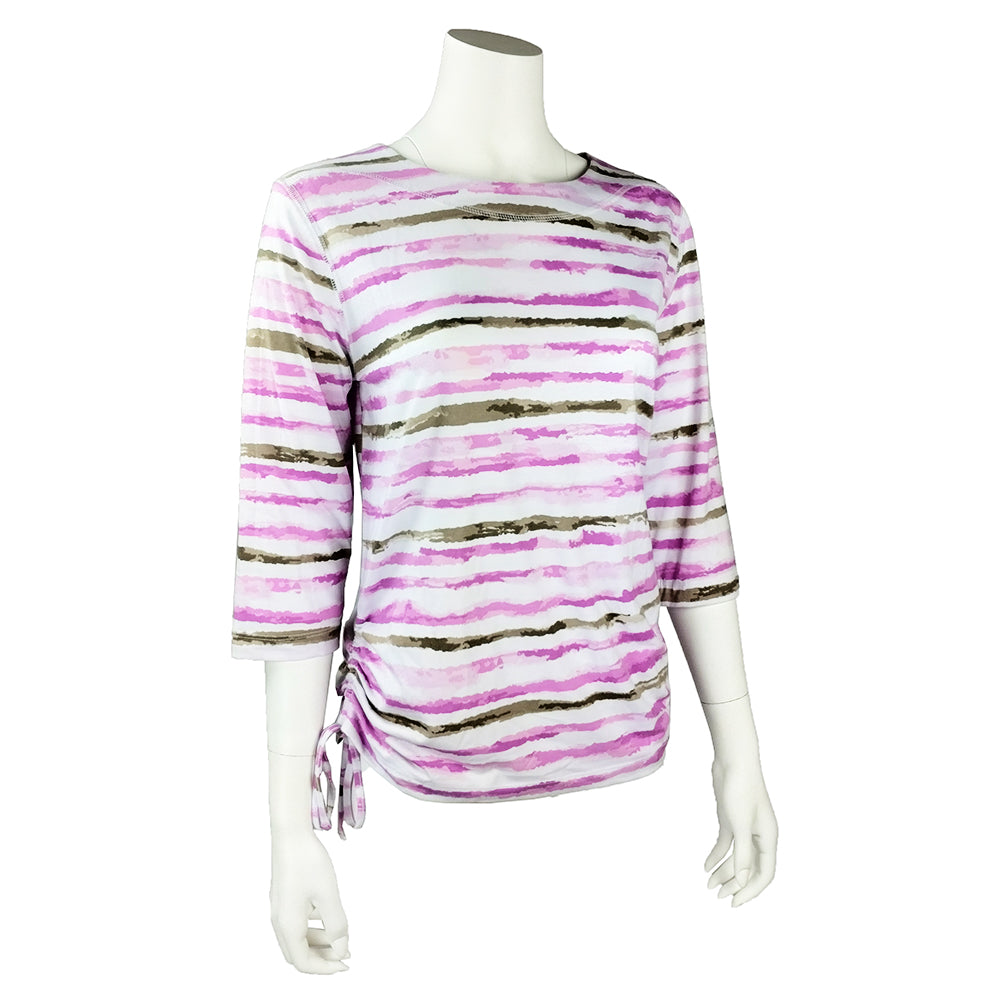 N Touch Women's 3/4 Sleeve Eastside Stripe Top 431C – Good's Store Online