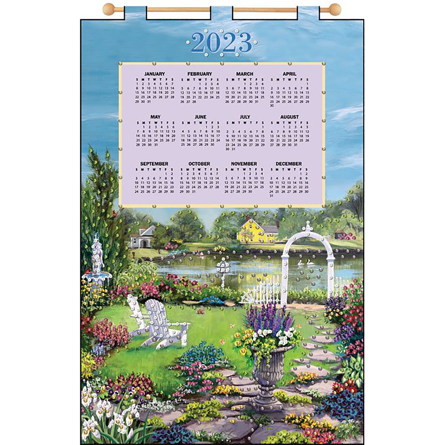 Design Works By the Pond 2023 Sequin Calendar 4633 – Good's Store Online