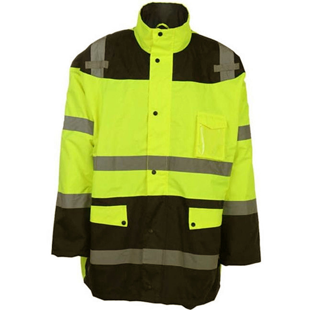 GSS Safety High Vis Class 3 Waterproof Fleece-Lined Parka Jacket 8501 ...