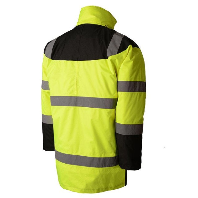 GSS Safety High Vis Class 3 Waterproof Fleece-Lined Parka Jacket 8501 ...
