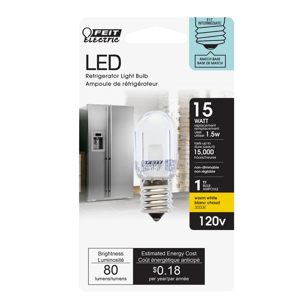 Feit 15W T7 LED Refrigerator Light Bulb BPT7N/SU/LED – Good's Store Online