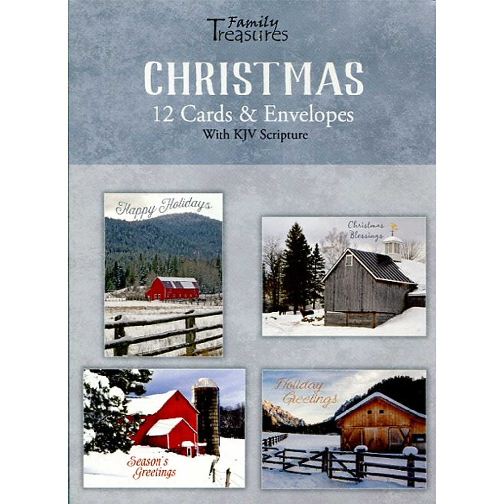 Family Treasures Barns 12 Boxed Christmas Cards FT22708 – Good's Store ...