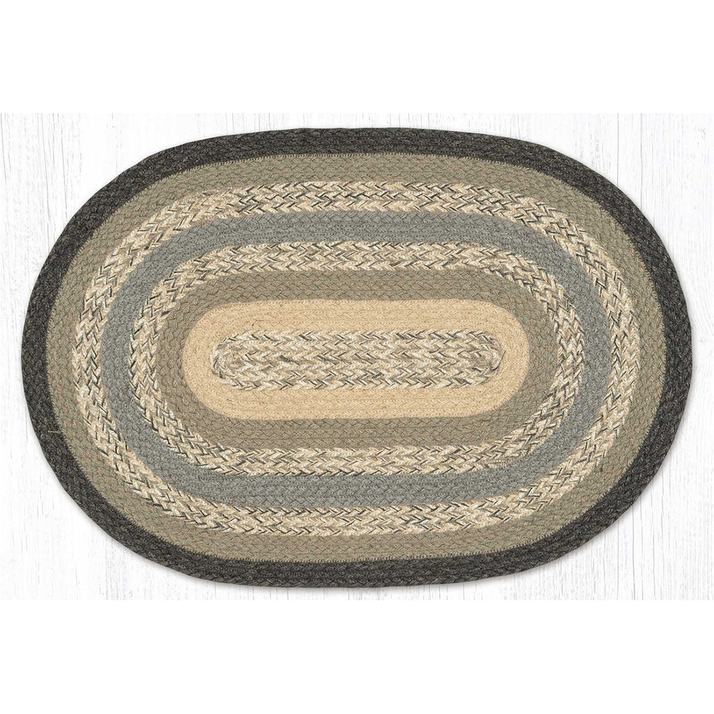 Capitol Earth Rugs Braided Jute Rug-Charcoal and Gray C-903 – Good's ...
