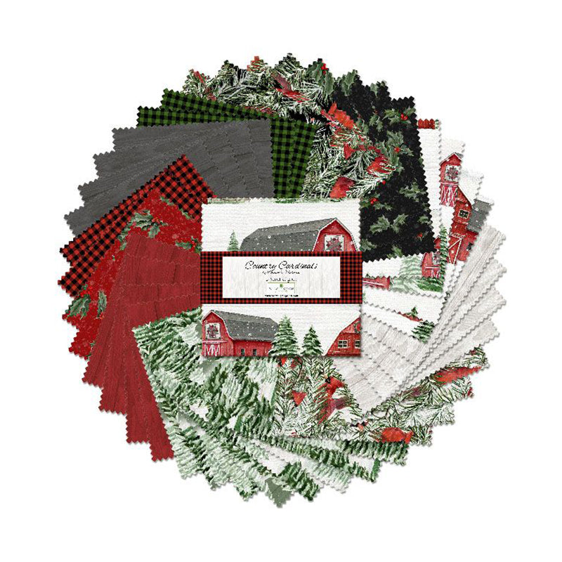Wilmington Prints Country Cardinals Collection 5 Karat Cotton Fabric ...