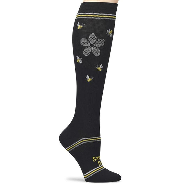 Nurse Mates Women's Daisy Bees Compression Socks 12-14MMHG NA0057799 ...