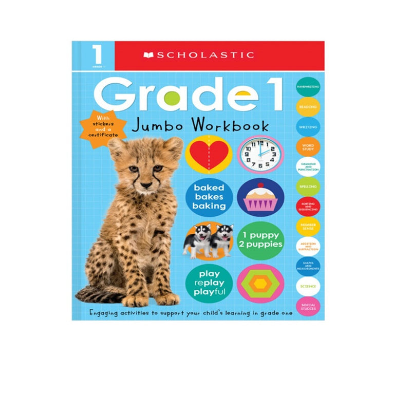 Scholastic Early Learners: First Grade Jumbo Workbook 9781339010014 ...