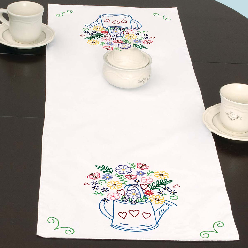 Jack Dempsey Needle Art Watering Can Table Runner 560-637 – Good's ...