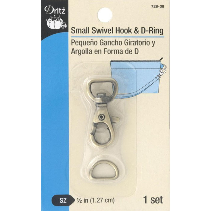 Dritz Small Swivel Hook & D-Ring S-728-38 – Good's Store Online