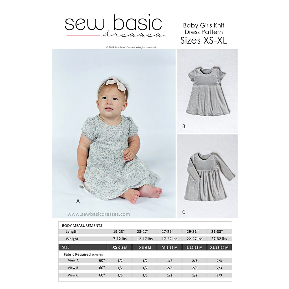 Sew Basic Baby Knit Dress Pattern – Good's Store Online