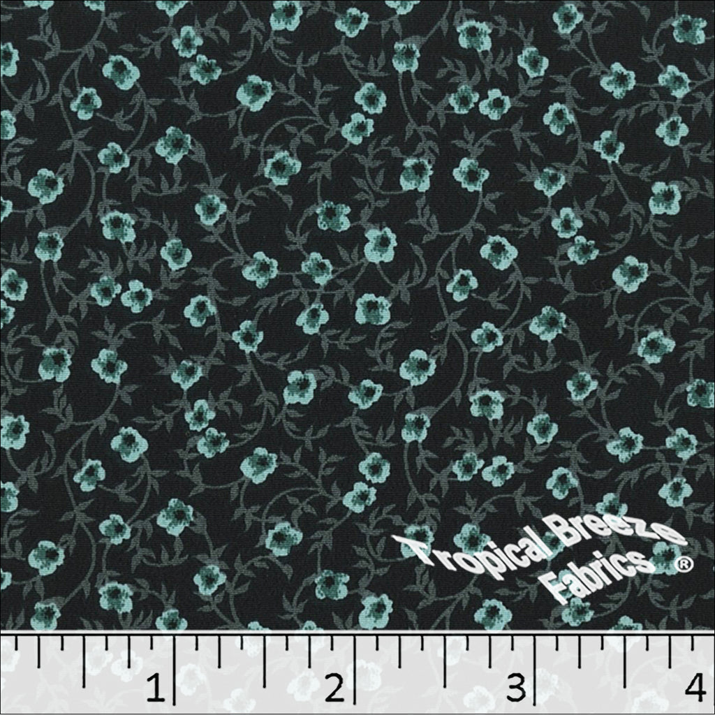 Tropical Breeze Fabrics Koshibo Tiny Floral Print Polyester Fabric ...