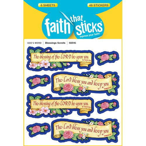 Faith That Sticks Blessings Scrolls Stickers 92516 – Good's Store Online