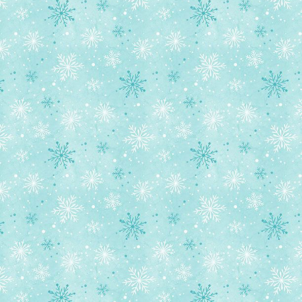 Wilmington Prints Frosty Merry-Mints Collection Snowflakes Cotton ...