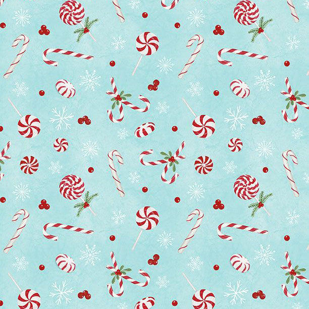 Wilmington Prints Frosty Merry-Mints Collection Sweet Toss Cotton ...