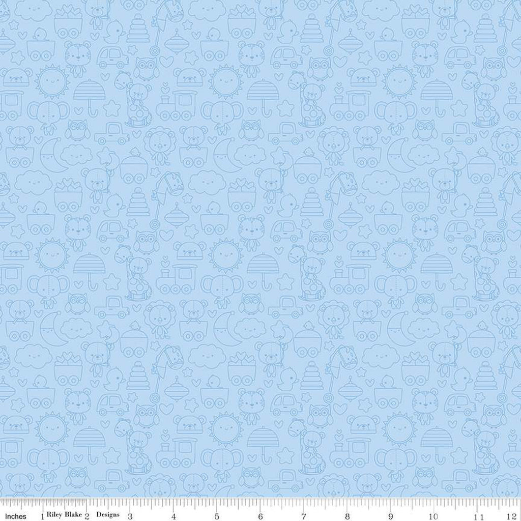 Riley Blake Designs Special Delivery Collection Tone on Tone Cotton ...