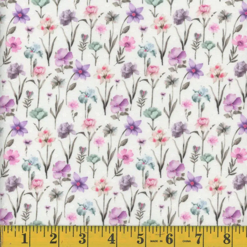 Mook Fabrics Swiss Dot Wildflower Print Fabric 1358 – Good's Store Online
