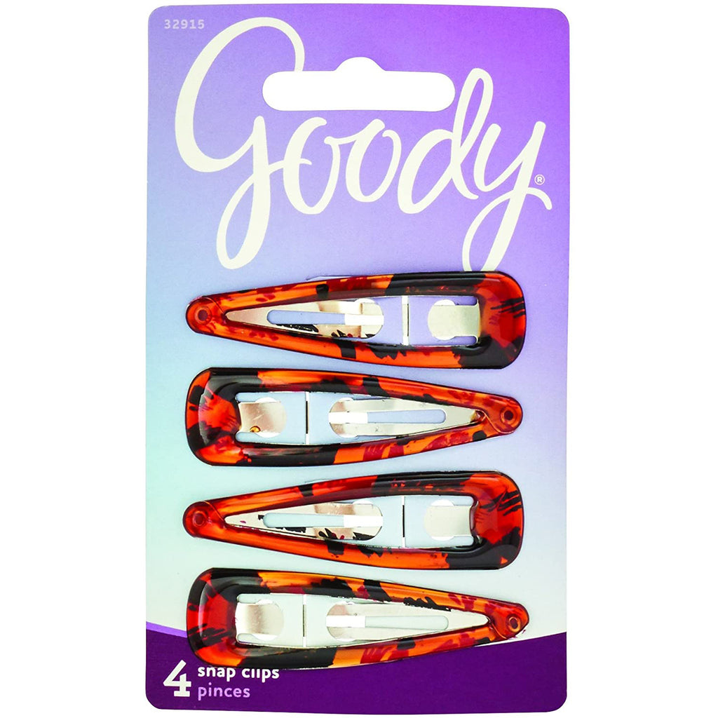 Goody Classic Tort Contour Hair Clips 32925 4-count – Good's Store Online