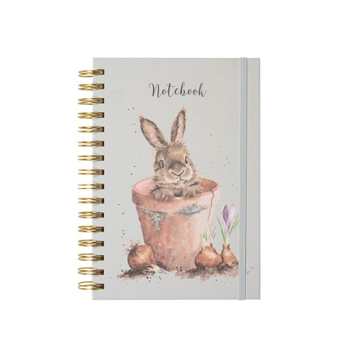 Wrendale Designs The Flower Pot Rabbit Spiral Bound Journal HB022 ...