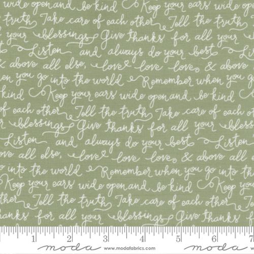 Moda Country Rose Collection Farmhouse Script Cotton Fabric 5172 – Good ...