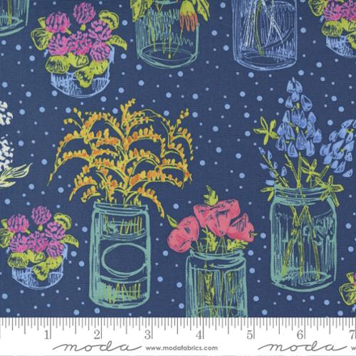 Moda Fabrics Wild Blossoms Collection Canning Jars Cotton Fabric 48734 ...