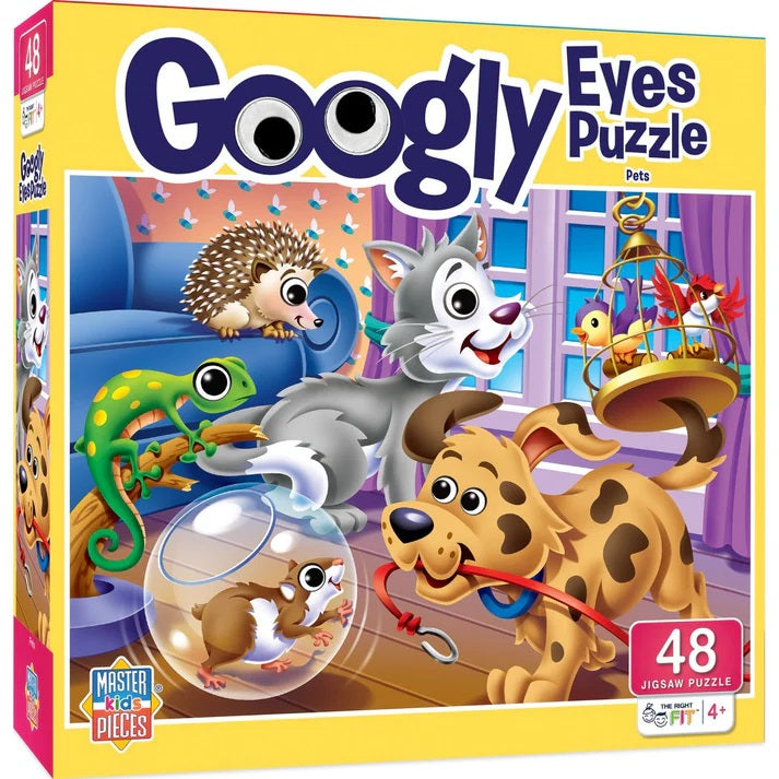 Masterpieces Googly Eyes - Pets 48 Piece Jigsaw Puzzle 11838 – Good's ...
