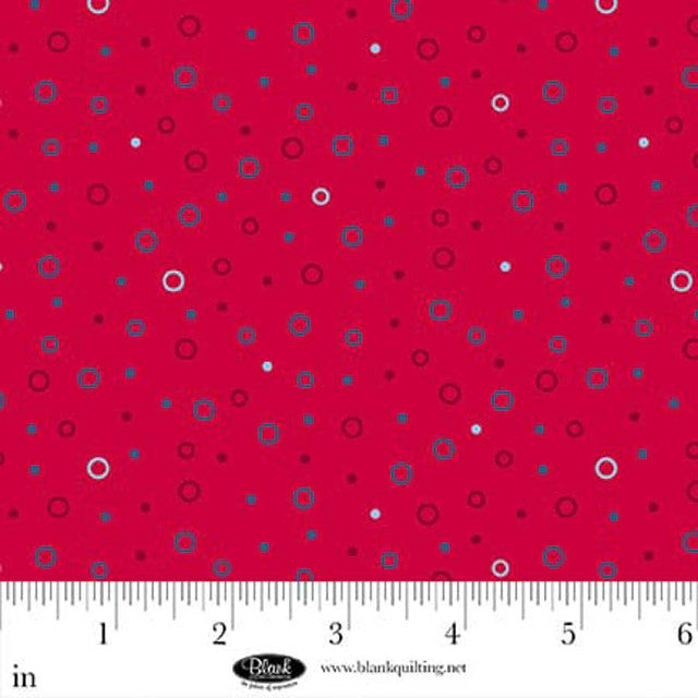 Blank Quilting Fabric Front Porch Charm Collection Circles Cotton ...