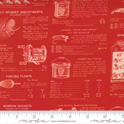 Moda Fabrics Outdoorsy Collection Fishing Tackle Cotton Fabric 7384 ...