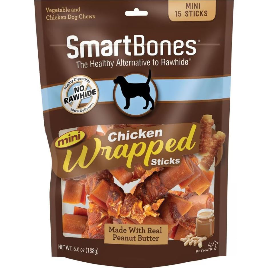 SmartBones Peanut Butter Chicken Wrapped Sticks SBCW-0295 – Good's ...