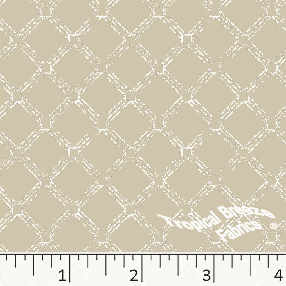 Tropical Breeze Fabrics Standard Weave Diamond Print Poly Cotton Fabric ...