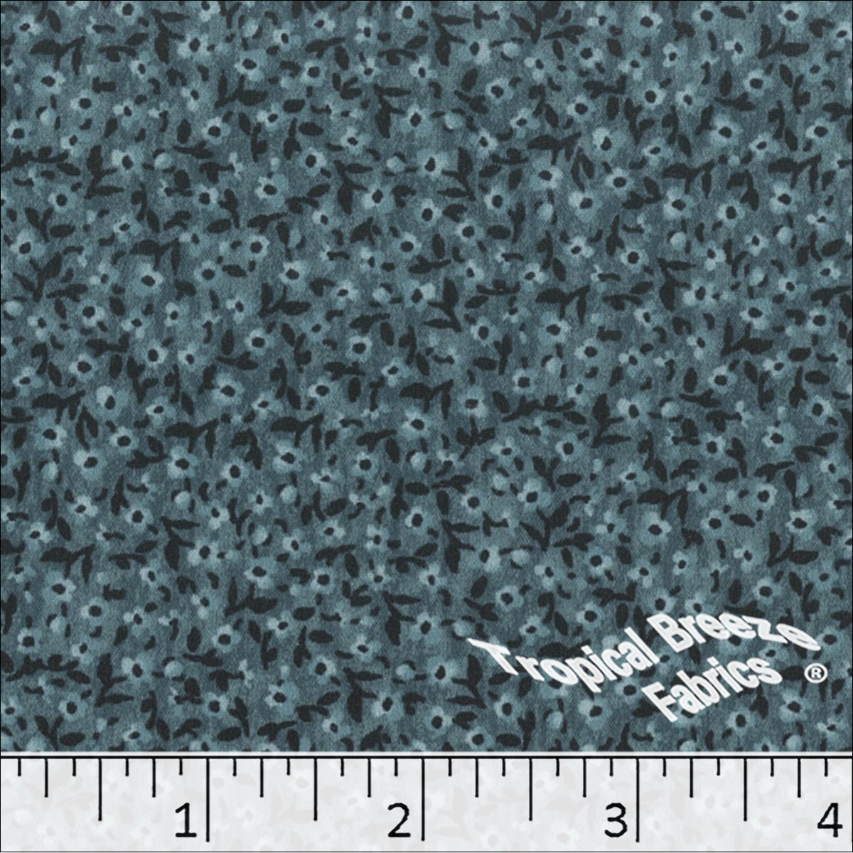 Tropical Breeze Fabrics Silk Mist Tiny Floral Print Polyester Fabric ...