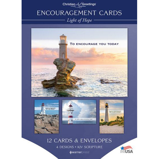 Christian Art Greetings Light of Hope Encouragement Boxed Cards WPG3594 ...