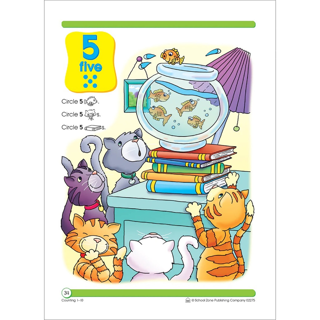 School Zone Counting 1-10 Preschool Workbook 02275 – Good's Store Online