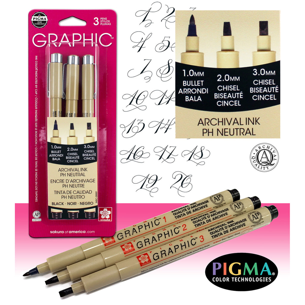 Sakura 3-Pack Pigma Graphic Pens 38881 – Good's Store Online