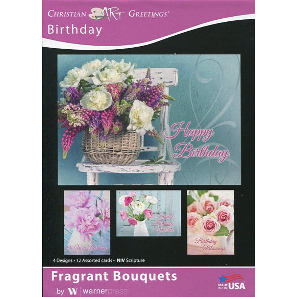 Christian Art Greetings Fragrant Bouquets Birthday Boxed Cards WPG1068 ...
